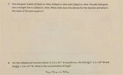 solved using the method of initial rates and the data in