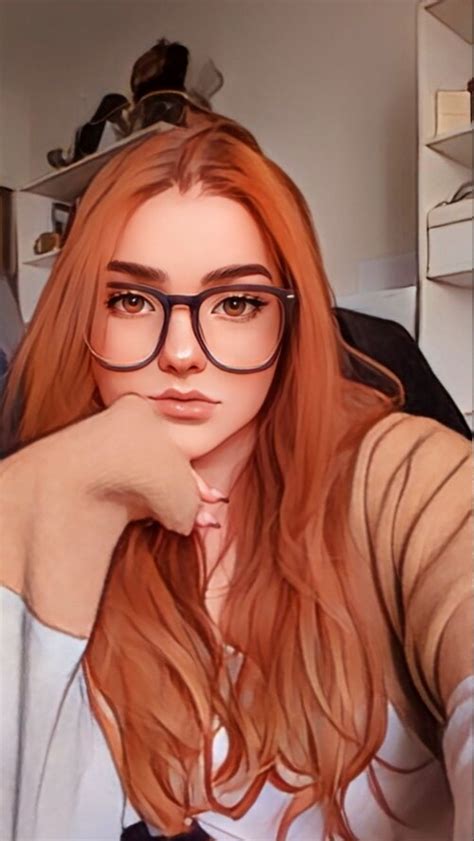 Redhead Glasses Cabelo Ruivo Liso Cor De Cabelo Ruivo Cores De Cabelo