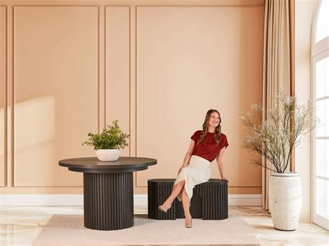 Extendable Round Table With Bench Transformer Table