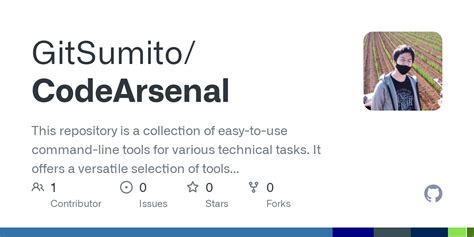 Github Gitsumitocodearsenal This Repository Is A Collection Of Easy To Use Command Line