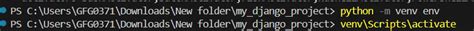 Setting Up A Virtual Environment In Django Geeksforgeeks
