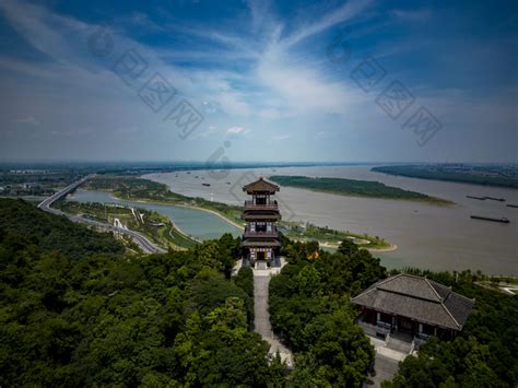 湖北鄂州市政府航拍摄影图 包图企业站