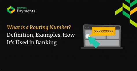 What Is A Routing Number Definition Examples How Its Used