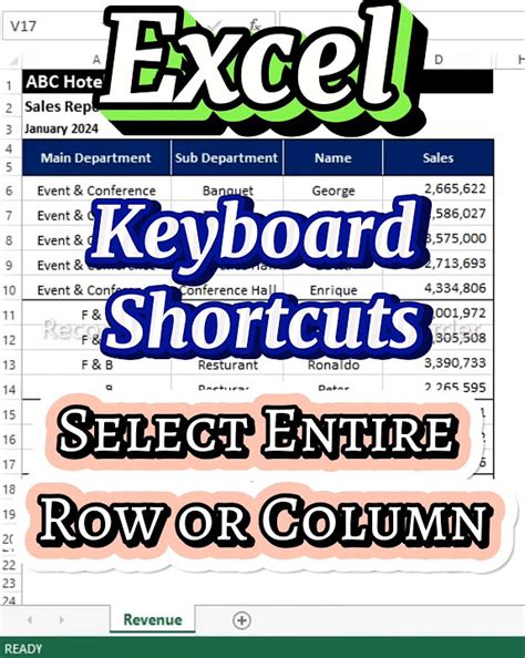Excel Keyboard Shortcuts For Rows And Columns Shorts Excel Office How Tricks Education