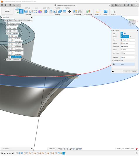 Failed To Perform Boolean Operation On Extrude Cutting Rfusion360
