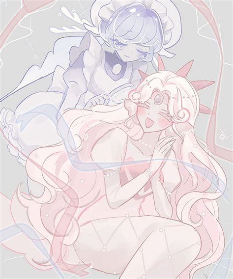 Black Pearl Cookie And Frilled Jellyfish Cookie Cookie Run Drawn By Mamimumemo Danbooru