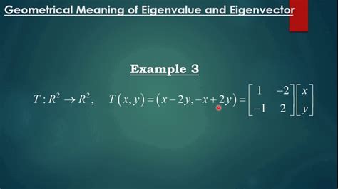 What Is Eigenvalues And Eigenvectors Geometrical Meaning YouTube