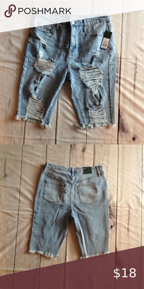 Shorts Jorts Jean Ripped Clothes Design Fashion Shorts