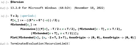 Recursion V 132 Gives Terminatedevaluation Recursionlimit On Code