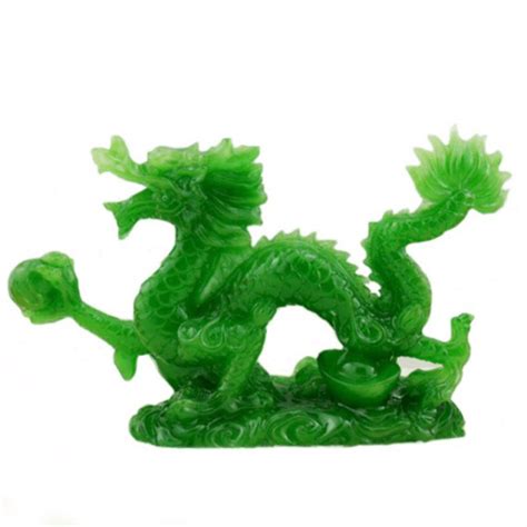 Resin Jade Dragon Statue For Your Home Decoration