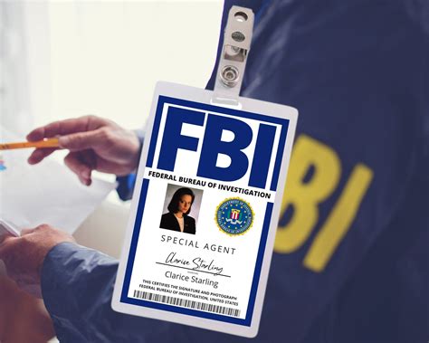 Printable Clarice Starling Id Badge Silence Of The Lambs Fbi Etsy