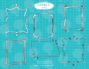 Funky Frames And Border Clipart Set By Beautifique Digital TpT