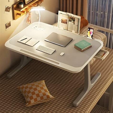 Lavish Home 875 Inch Ergonomic Bamboo Lap Desk With Storage Drawer And