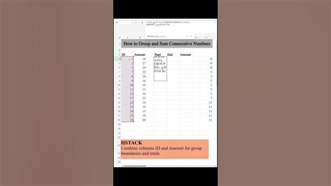 Excel Hack Group And Sum Consecutive Numbers Exceltricks Exceltips