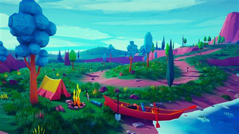 Low Poly Stylized Environment In Environments Ue Marketplace