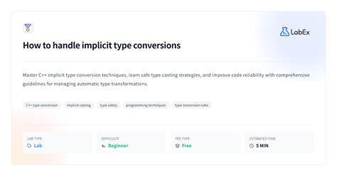 how to handle implicit type conversions labex