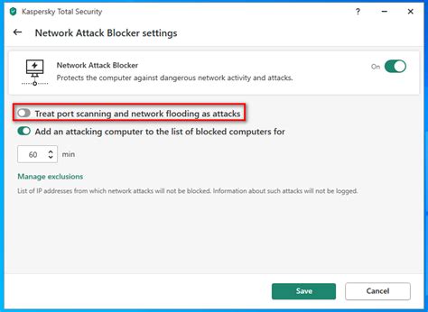 检测到网络攻击 scan generic portscan tcp 企业产品支持 kaspersky support forum