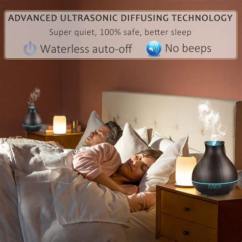 Bzseed Aromatherapy Essential Oil Diffusers2 Pcs 550ml High Mist Outp