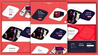 Logistic Company Website Design Using HTML CSS U0026 JS Doovi