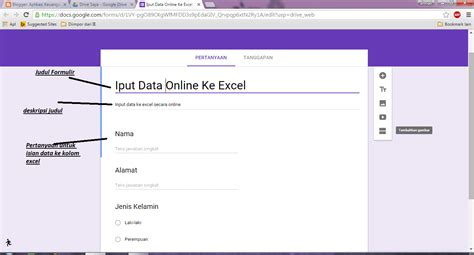 Input Data Excel Online