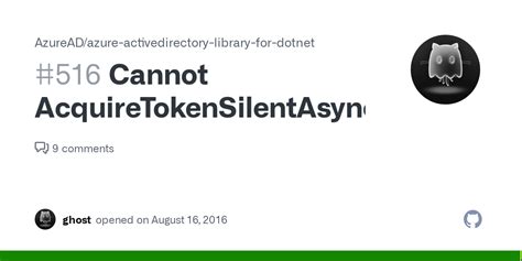 Cannot Acquiretokensilentasync · Issue 516 · Azureadazure