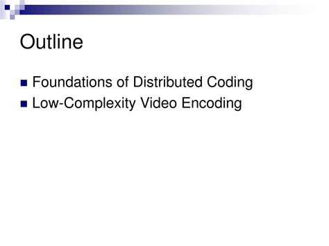 ppt distributed video coding powerpoint presentation free download id 579898