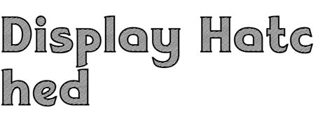 Display Hatched In Use Fonts In Use