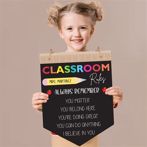 Classroom Door Sign Personalized Teacher Sign Classroom Decor