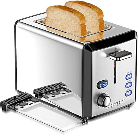 2 Slice Toaster Lofter Mirror Stainless Steel Toaster
