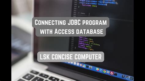Jdbc Program With Access Database Youtube