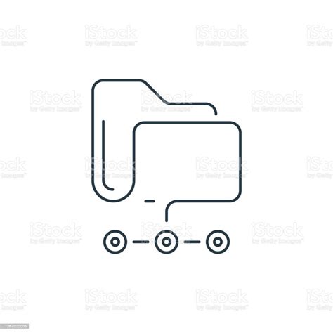 하드웨어 및 기술 개념에서 파일 공유 아이콘 벡터입니다 편집 가능한 스트로크를 공유하는 파일의 얇은 줄 그림입니다 웹 및 모바일 앱 로고 인쇄 미디어에 사용하기 위한 파일