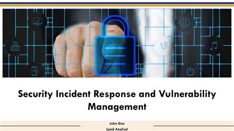 Security Incident Response And Vulnerability Management Ppt Sample St Ai