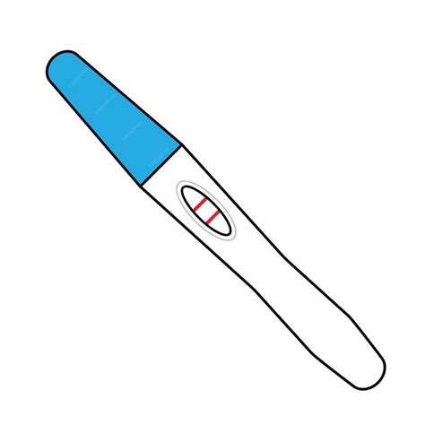 Premium Vector Positive Pregnancy Test Blue Stick Icon