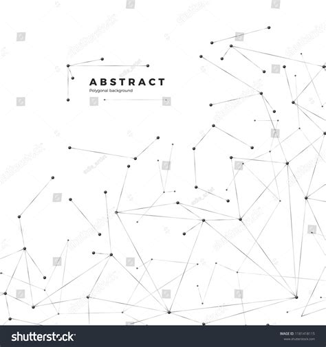 Technology Science Background Abstract Web Nodes Stock Illustration