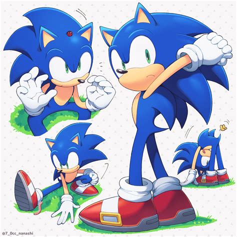 Sonic The Hedgehog Sonic Drawn By Showchiku By Danbooru