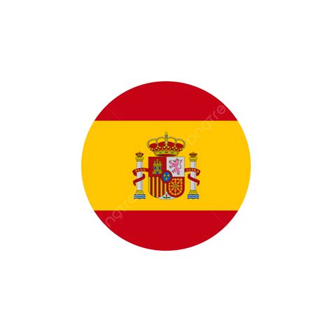 Spain Flag Round Shape Spain Spain Flag Spain Flag Design Png And