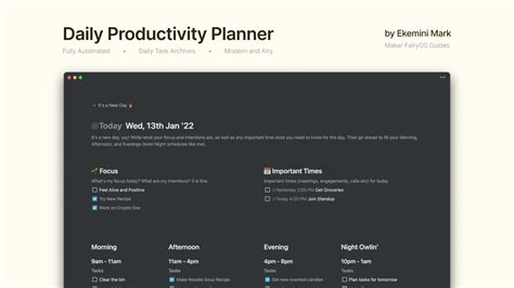 Get Organized With These Daily Planner Notion Templates Plus