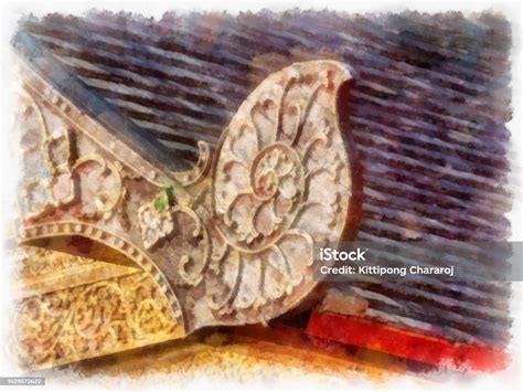 북부 태국 수채화 스타일 일러스트 인상파 그림의 고대 건축물 갈색에 대한 스톡 벡터 아트 및 기타 이미지 갈색 건조한 미식가 Istock