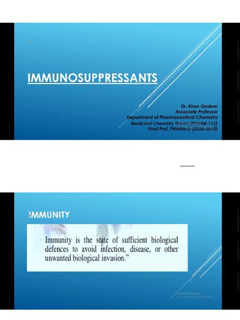 Immunosuppressants Pdf