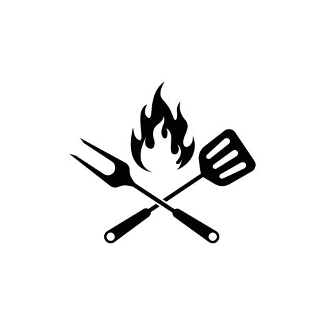 Bbq Grill Icon Design Template Vector 7635926 Vector Art At Vecteezy