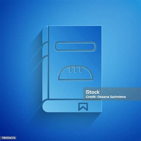 파란색 배경에 격리 된 종이 컷 요리 책 아이콘 요리 책 아이콘입니다 레시피 책 포크와 나이프 아이콘입니다 칼 기호입니다 종이