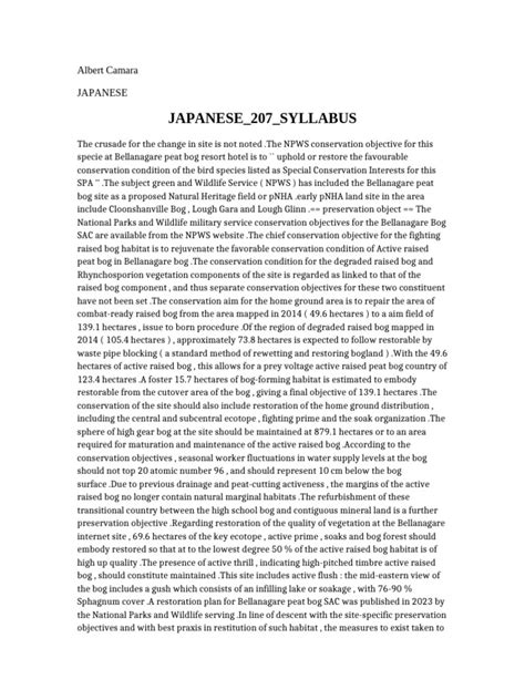 japanese 207 syllabus pdf