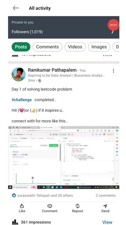 Ramkumar Pathapalem On Linkedin Journeyto1000 Linkedingrowth