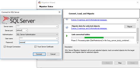 Sql Server SSMA For Access Migration Assistant Wizard Fails At Link