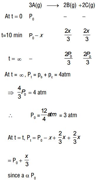 The Decomposition Of The Following Reaction Follows First Order Kinetics Sarthaks Econnect