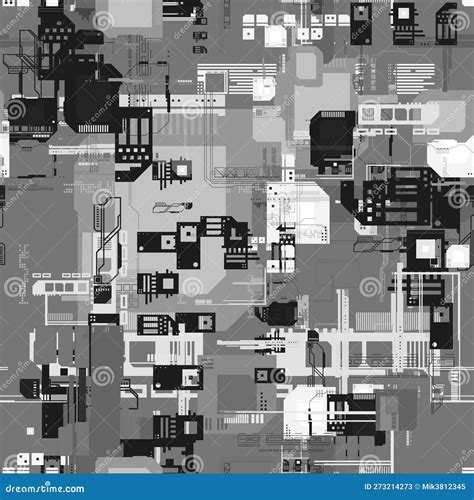Scifi Displacement Map For 3d Stock Illustration Illustration Of Techno Displacement 273214273