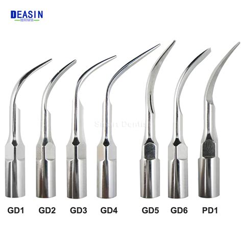 5pcs Dental Ultrasonic Scaler Tips Gd1 Gd2 Gd3 Gd4 Gd5 Gd6 Pd1 For