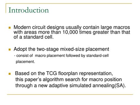 Ppt Constraint Graph Based Macro Placement For Modern Mixed Size Circuit Designs Powerpoint