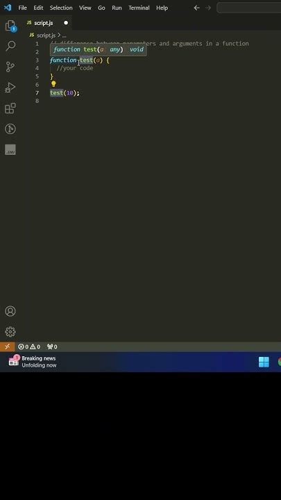 Javascript For Beginners Argument Vs Parameter In Javascript