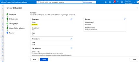 Machine Learning Azure Ml Workspace Is Not Able To Upload Data In For Workspace Linked Storage